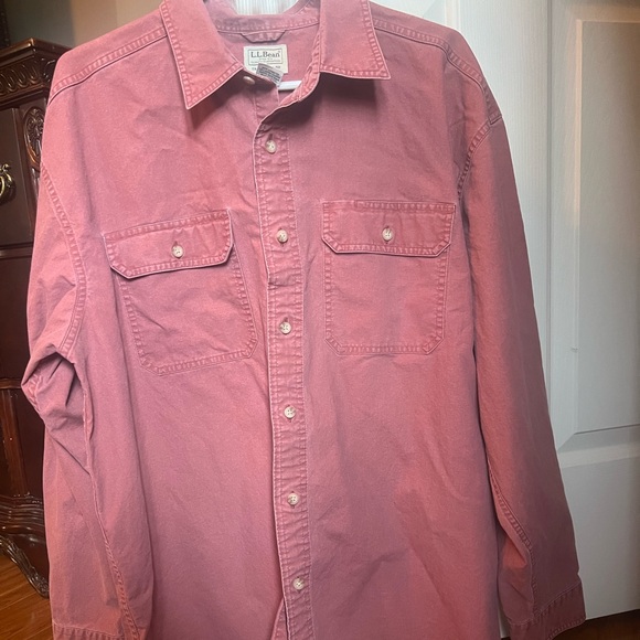 L.L. Bean | Shirts | Mens Sunwashed Canvas Shirt Traditional Fit Ll Bean | Poshmark
